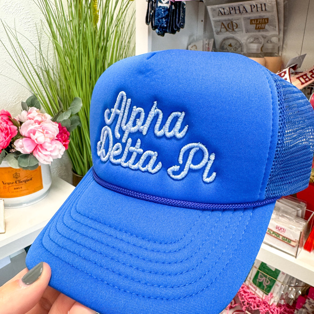 Alpha Delta Pi Puff Embroidery Foam Trucker Hat – Rush Greek Gifts