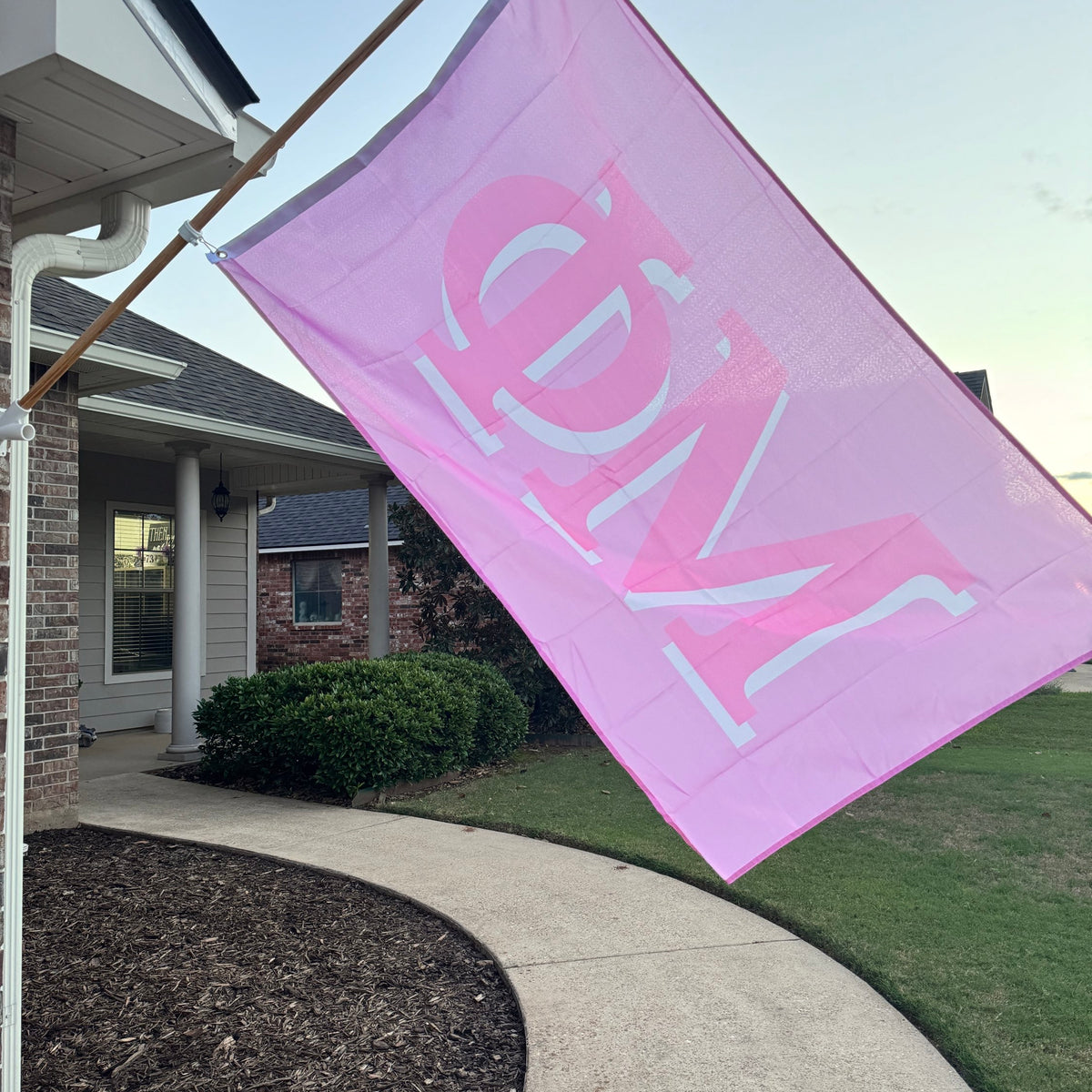 Phi Mu Sorority Flag – Rush Greek Gifts