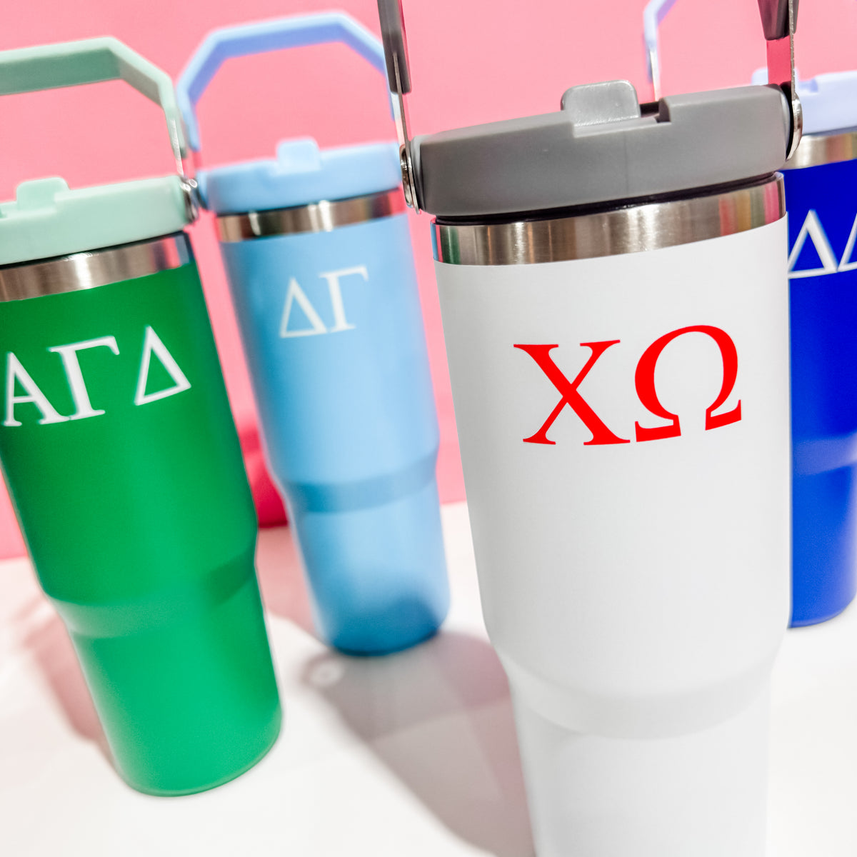 Alpha Gamma Delta 30oz. Flip Top Tumbler – Rush Greek Gifts