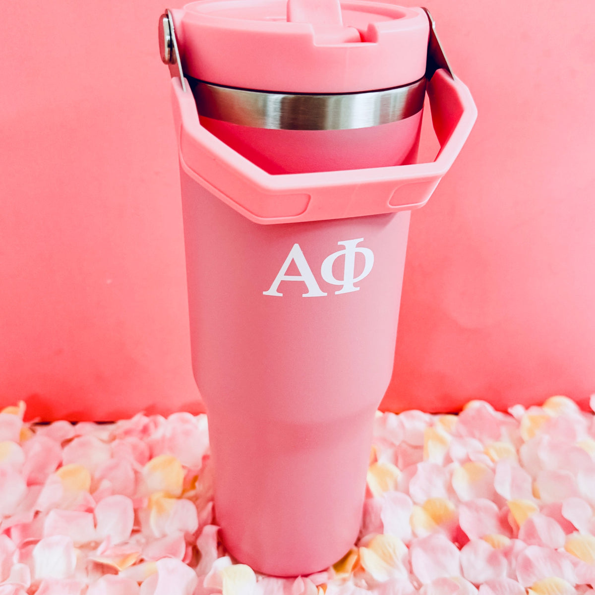 Alpha Phi 30 oz Flip Straw Tumbler – Rush Greek Gifts