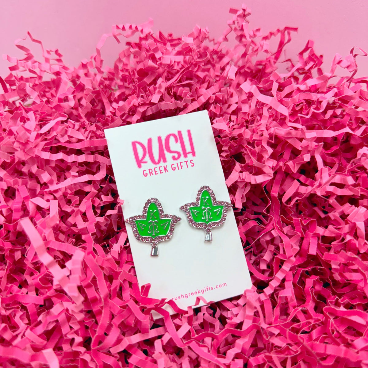 Alpha Kappa Alpha Stud Earrings – Rush Greek Gifts