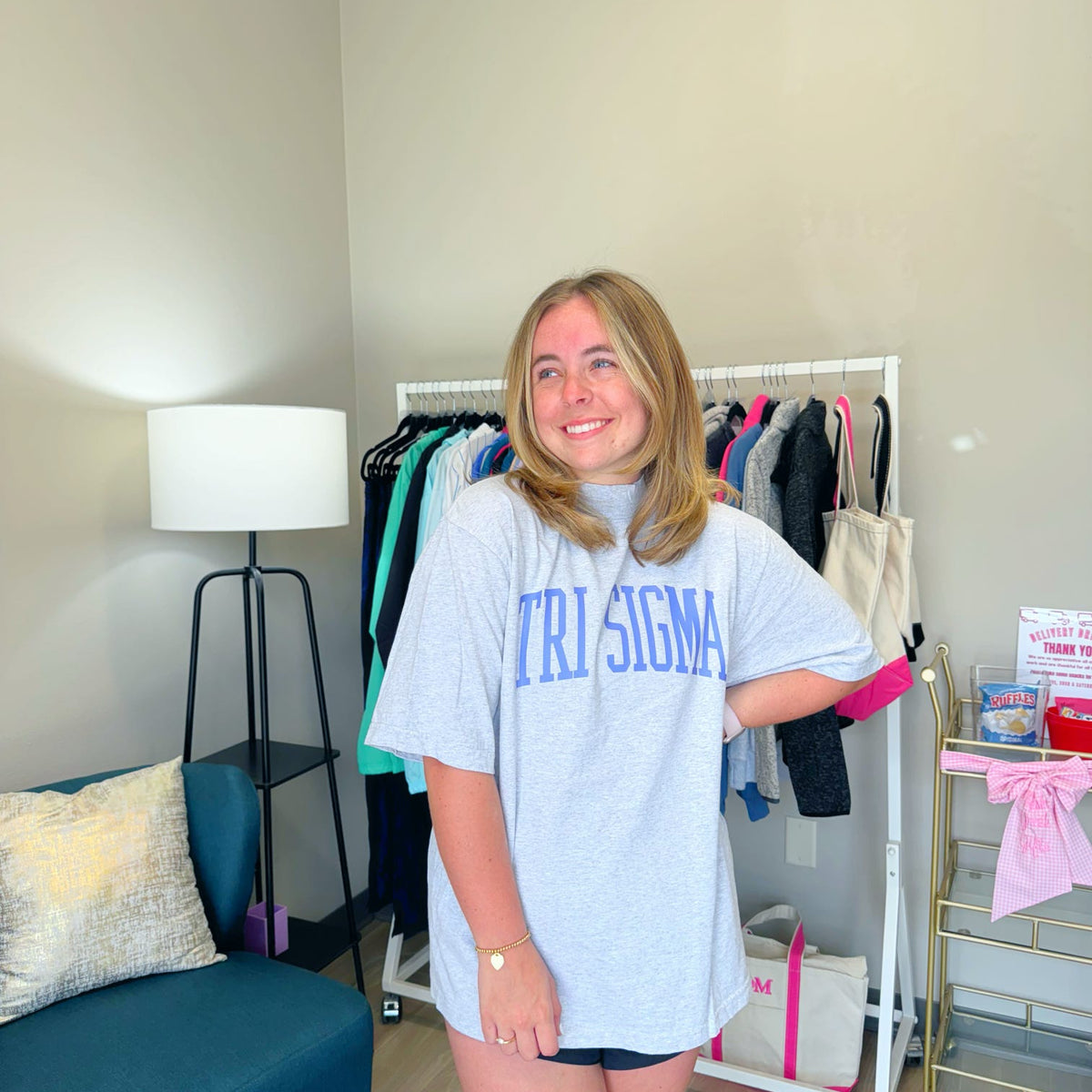 Sigma Sigma Sigma Varsity Mock Neck Tee – Rush Greek Gifts